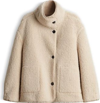 OPUS Faux Shearling Jacke - - Jackets - Damen - Beige - L