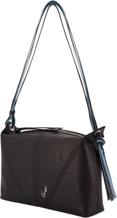 Kenzo Leather Shoulder Bag - Black