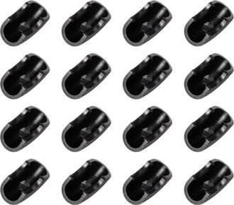 SOLUSTRE 16 St&uuml;ck U f&ouml;rmige Tischfu&szlig;kappen aus Eisen mit Gummischutz Stuhlbeinschoner f&uuml;r Schmiedeeisenm&ouml;bel Bodenschutz f&uuml;r Schule B&uuml;ro und Zuhause