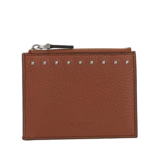 Valentino Garavani Studded Leather Cardholder Wallet - - Accessories - Herren - Braun - ONE SIZE