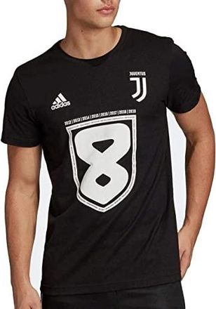 adidas Juventus celebratory t-shirt 8 Scudetto 2018/19 champion 37 L, Noir