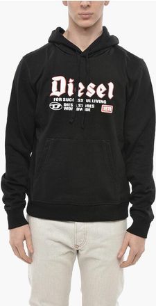 Diesel Brushed Cotton Hooded Sweatshirt S-GINN-HOOD-K45 With Flocke size Xxl
