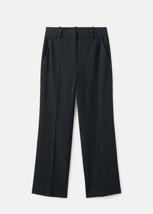Mango Pantalon de tailleur droit bleu marine fonc&eacute; - Femme - 32 - MANGO