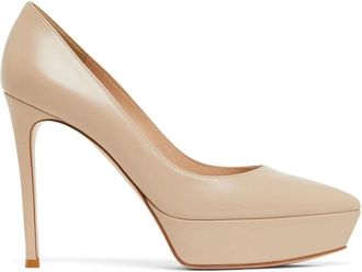 Gianvito Rossi Femme, Chaussures, Beige, Taille: 40 EU D&eacute;collet&eacute; &agrave; plateforme et talon haut