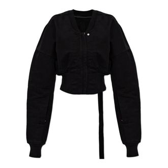 Rick Owens Femme, Vestes, Noir, Taille: 38 FR Flight Jacket Cropped
