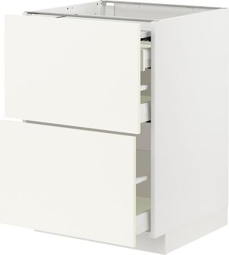 IKEA METOD / MAXIMERA Unterschr auszb Arbeitsfl/3 Schubl