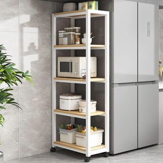 Generic 5-St&ouml;ckiges K&uuml;chenregal, Schmales B&auml;ckerregal mit Rollen for Badezimmer, Schlafzimmer, Wohnzimmer Zimmer