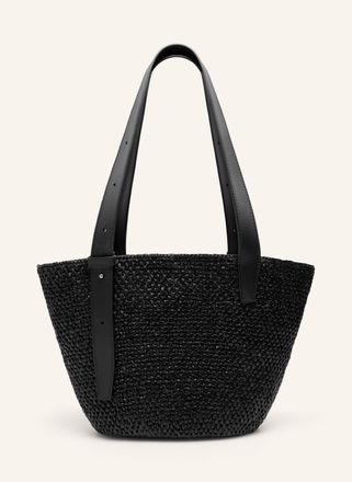LI&Eacute; STUDIO Schultertasche Bianca Raffia Small schwarz