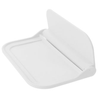 NUOBESTY Faltbares Schwebendes Wandregal aus Kunststoff Kleines Wei&szlig;es Aufbewahrungsbrett f&uuml;r Badezimmer K&uuml;che und Schlafzimmer ohne Bohren