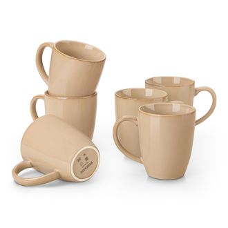 VANCASSO Tassen-Set, 340 ml, PLA, Braun