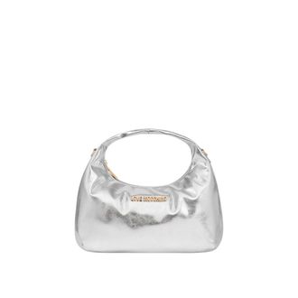 Love Moschino Femme, Sacs, Gris, Taille: ONE Size Sac &agrave; main en tissu lamin&eacute;