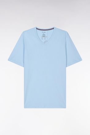 Eden Park Pyjama Court En Jersey De Coton T-shirt Ciel Short Marine