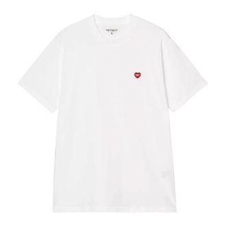 Carhartt Work in Progress S/S Pocket Heart T-Shirt - - Tops - Herren - Wei&szlig; - XS