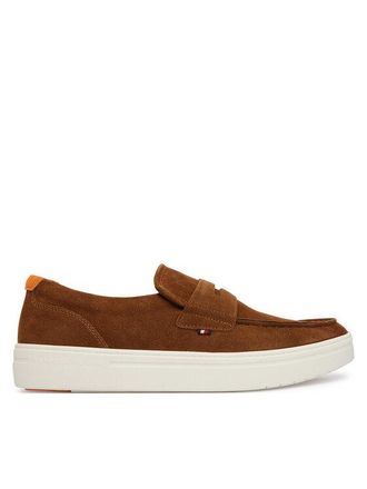 Tommy Hilfiger Halbschuhe Modern Light Hybrid Suede Loafer FM0FM05786 Braun