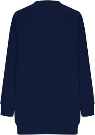 Generic Sweat-shirt pour homme sans capuche Pull avec col rond T-shirt dext&eacute;rieur imprim&eacute; amusant T-shirt &agrave; manches longues confortable d&eacute;contract&eacute; Hauts Prin