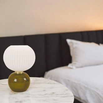 Millumine Millumine - Lampe de chevet en verre Adonis kaki