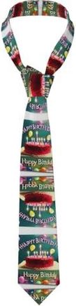 Generic Cravate Homme Joyeux Anniversaire Ma Belle &Eacute;troit Men Tie R&eacute;glable Cravate Pour F&ecirc;te Affaires Travail