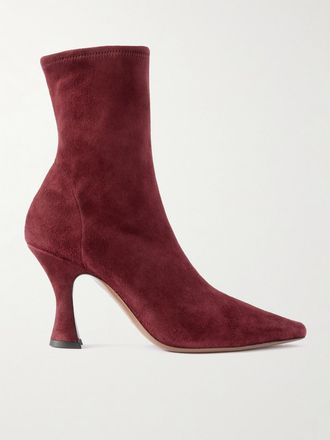 Neous Bottines En Daim Ran - Bordeaux