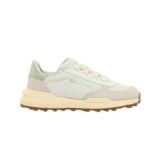 Lacoste Chaussures Elite Active Evo pour femme, Blanc cass&eacute;, kaki clair, 37 EU