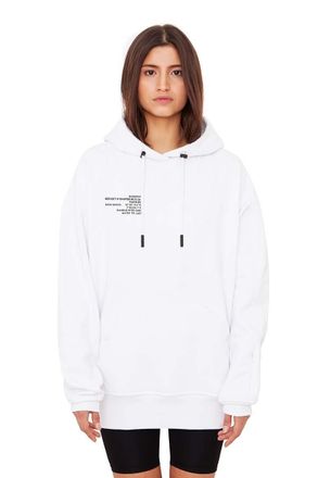 Blissker Unisex Omega Hoodie White