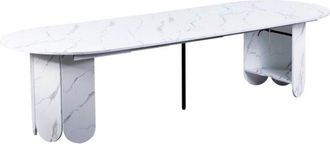 Paris Prix Table à Manger Extensible Julie 110-310cm Blanc