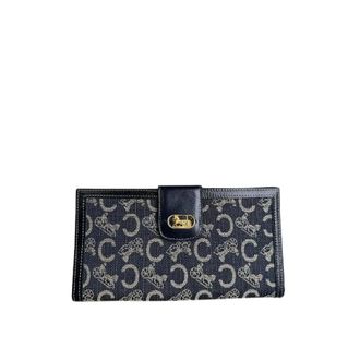 Celine Portefeuille C Monogram Canvas Pre-owned - Femme - Pre-owned - Bleu - Taille: ONE Size