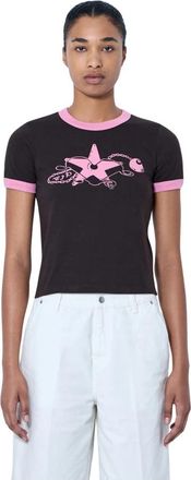 Carhartt Work in Progress Outlaw Star Ringer T-Shirt - - Tops - Damen - Braun - M