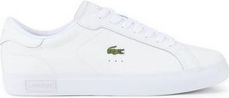 Lacoste Baskets Powercourt en cuir m&eacute;lang&eacute;