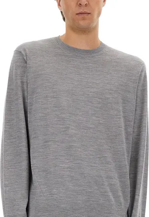 Theory Wool Jersey Sweater - Gray