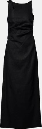 Faithfull The Brand Midikleid Cera aus Leinen