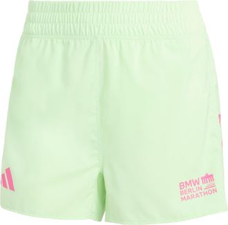 adidas Womens BMW Berlin-Marathon 2025 Shorts Semi Green Spark M 8 cm
