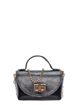 Roberta M Schwarz Rindsledertasche