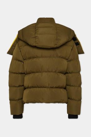 Dsquared2 Quilted Colorblock Down Jacket - Khaki