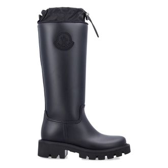 Moncler Hohe Regenstiefel f&uuml;r Kickstream-Stil - - Shoes - Damen - Schwarzk - 36 EU