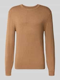 Mc Neal Strickpullover mit geripptem Rundhalsausschnitt