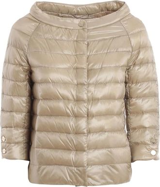 Herno Femme, Vestes, Beige, Taille: 50 FR Doudoune L&eacute;g&egrave;re