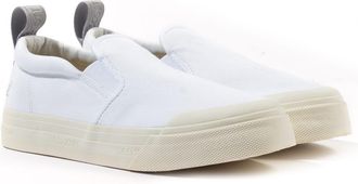 Lyle & Scott Duncan Wei&szlig;e Leinenschuhe