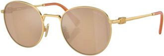Miu Miu Runde Sonnenbrille - - Accessories - Damen - Braun - 50 MM