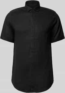 A|X Armani Exchange Regular Fit Freizeithemd aus reinem Leinen