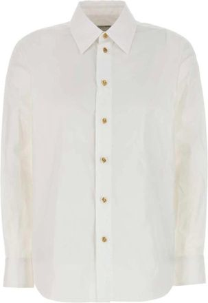 Bottega Veneta Femme, Blouses et Chemises, Blanc, Taille: 36 FR Cotton Poplin Shirt