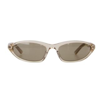 Balenciaga Womens Bb0402s-004 Acetate Frame Sunglasses Beige