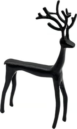 LAMBERT Giacco Rentier Weihnachtsdeko, Schwarz, H 30Cm