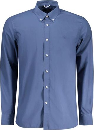 North Sails Homme, Chemises, Bleu, Taille: S Chemise Homme Bleue Coton Manches Longues