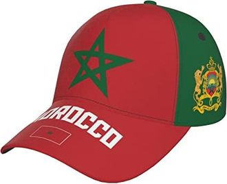 Generic Homme Femme Casquette De Baseball Drapeau Maroc Lion Marocain Strapback Cap Protection Solaire Casquette Hip Hop L&egrave;g&eacute;re Casquette Trucker pour Sport H