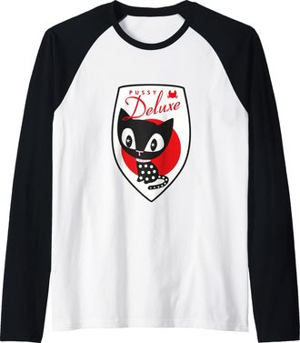Pussy Deluxe Shield Pink Star Eyes Cat Raglan