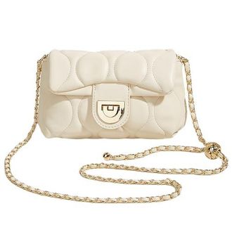 Generic Petit sac &agrave; bandouli&egrave;re polyvalent en cuir synth&eacute;tique avec sangle r&eacute;glable pour femme, travail, shopping, voyage, usage quotidien, blanc, 400.00x250.