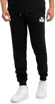 Lonsdale Pilsdon Pantalon de jogging pour homme, Noir, M