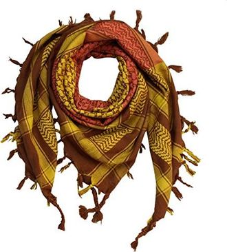 Freak Scene Kufiya - color&eacute;-multicolore 02-100 x 100 cm - Shemagh - foulard Arafat palestinien - keffieh en coton