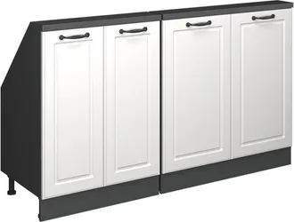 Vicco Dachschr&auml;genschrank Rion, Anthrazit/Wei&szlig; Landhaus, 2er Set, Vicco