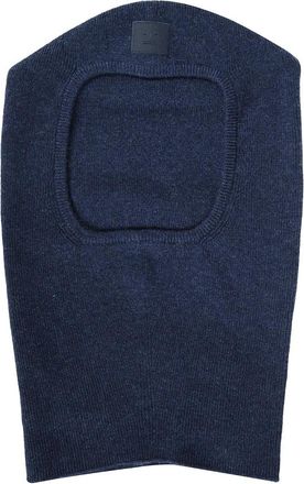 Acne Studios Homme, Accessoires, Bleu, Taille: ONE Size Bonnet en laine c&ocirc;tel&eacute;e avec patch logo